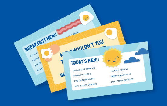 K12 Templates: Menu Calendars | General Mills Foodservice