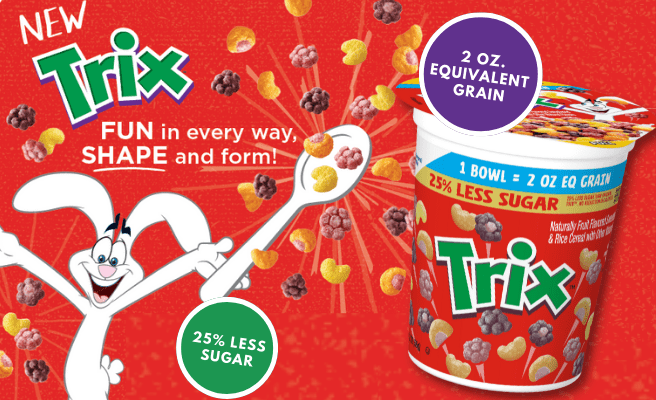 Introducing NEW TRIX™ 2 oz Equivalent Grain Cereal | General Mills ...