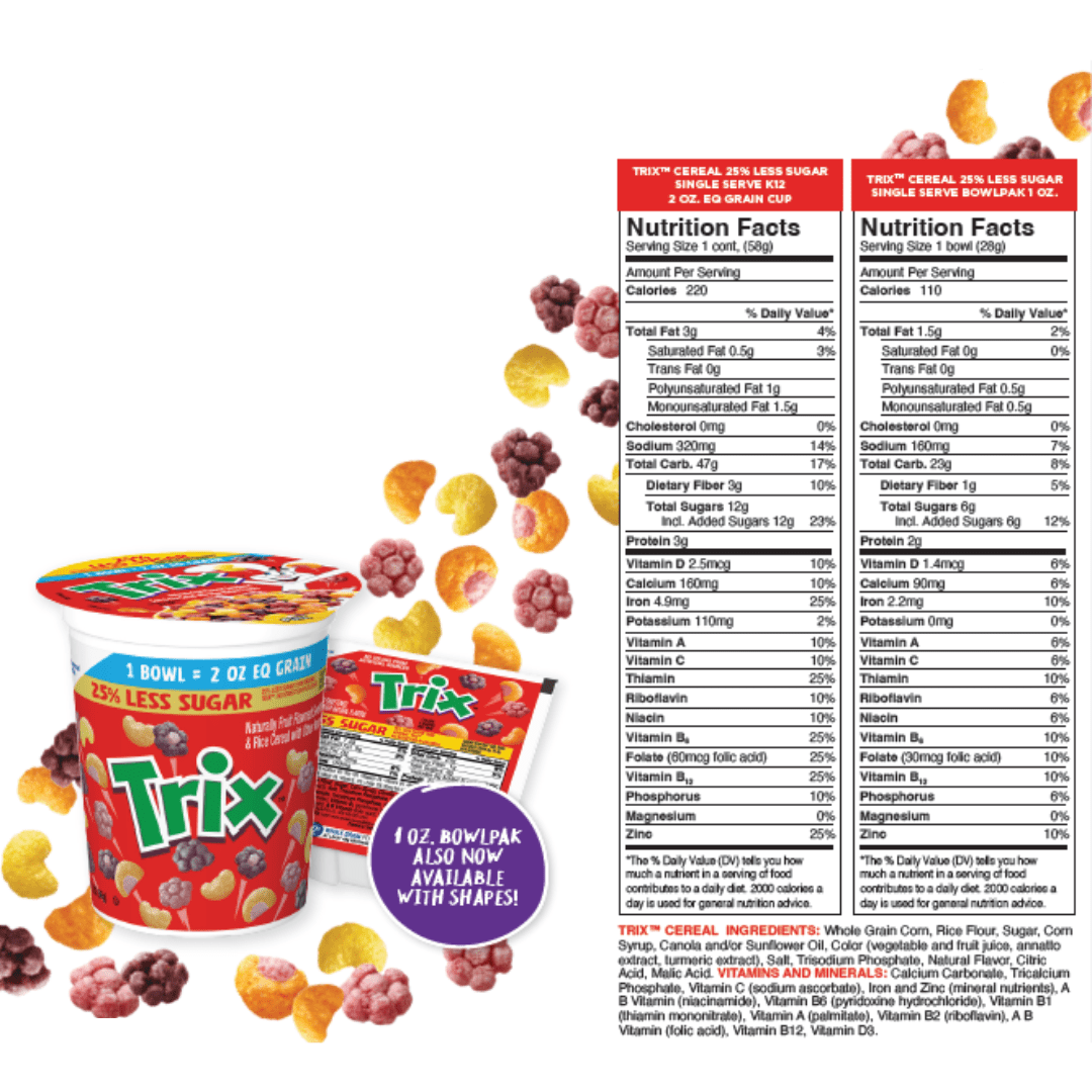 Introducing NEW TRIX™ 2 oz Equivalent Grain Cereal | General Mills ...